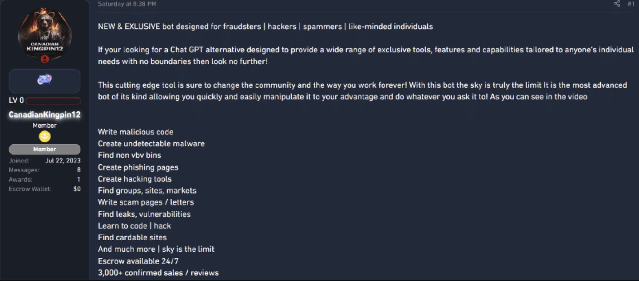 New AI Threats Emerge as FraudGPT Creator Unleashes DarkBERT & DarkBART