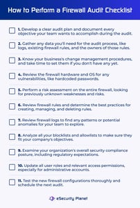 How to Perform a Firewall Audit in 11 Steps (+Free Checklist)