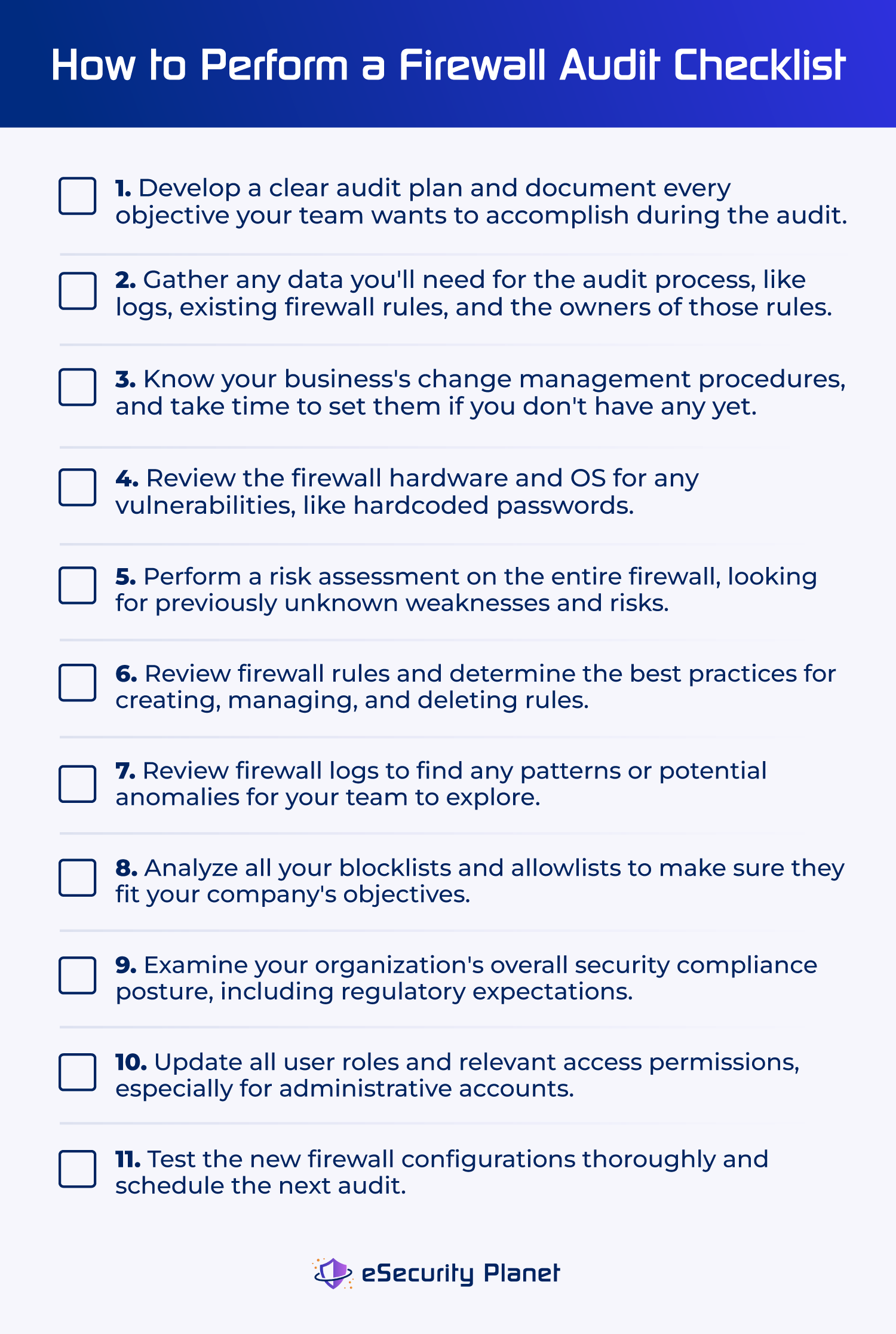 How to Perform a Firewall Audit in 11 Steps (+Free Checklist)