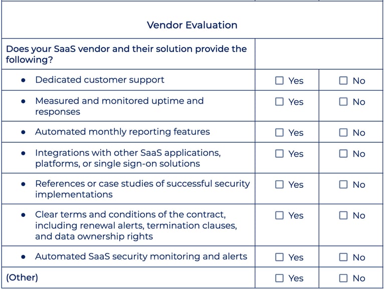 What Is a SaaS Security Checklist? Tips & Free Template