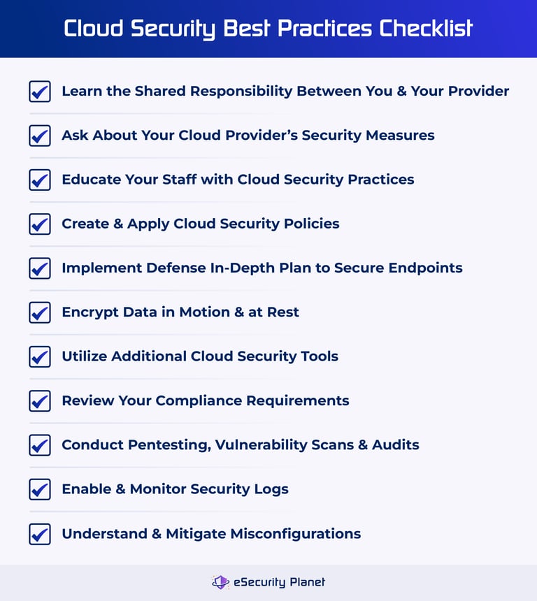 11 Cloud Security Best Practices & Tips