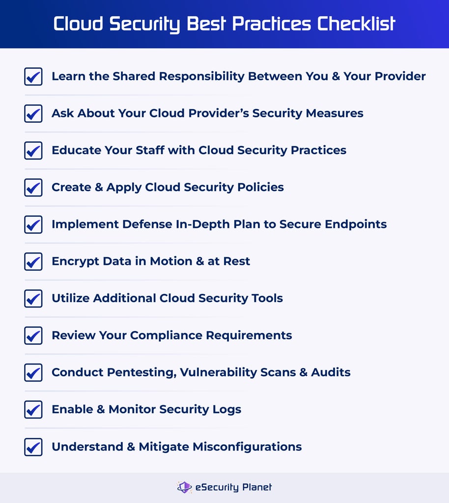 11 Cloud Security Best Practices & Tips